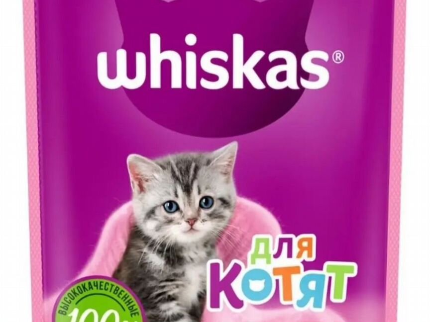 Корм для котят / кошек вискас мягкий / сырой
