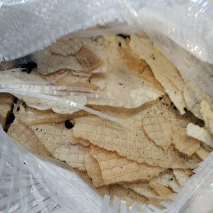 Вафельные отеки отходы