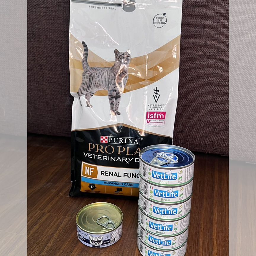 Корм для кошек Pro Plan NF   VET life Renal