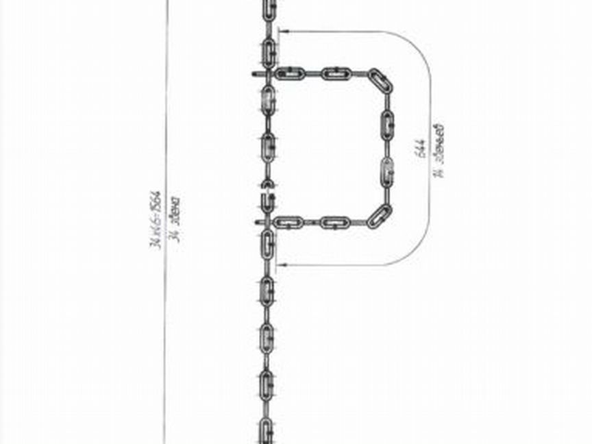 Цепь для групповой привязи скота 6 мм