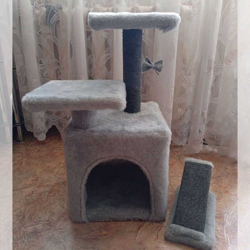 Домик для кошки с когтеточкой