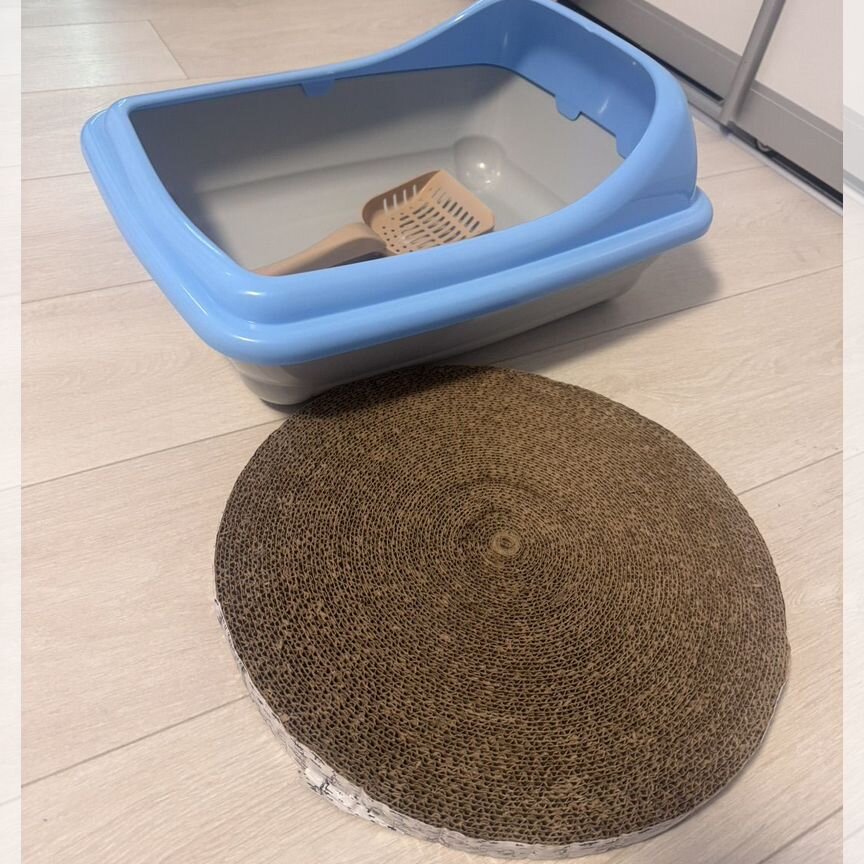 Продам б/у лоток, лопатка и когтеточка