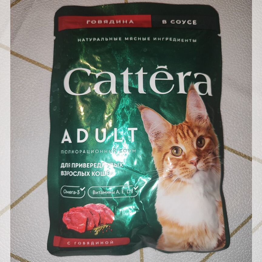 Влажный корм для кошек cattera