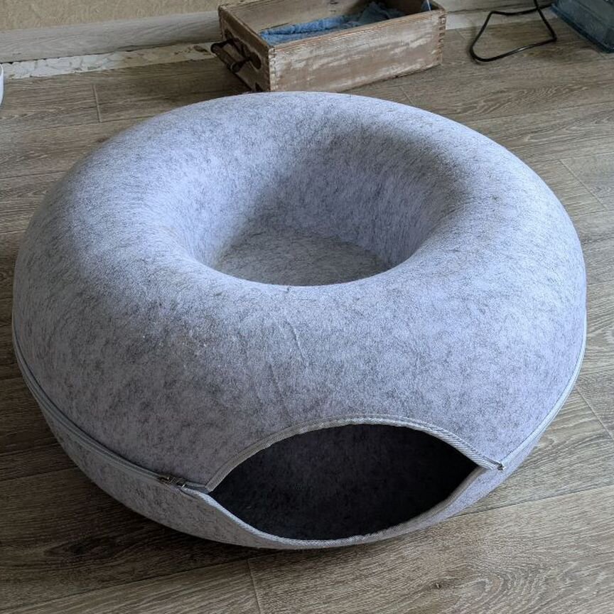 Бублик лежанка для кошек 60 см