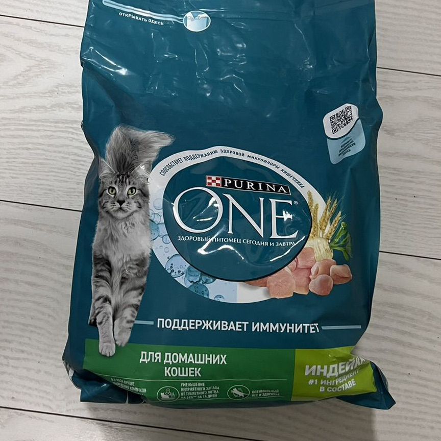 Purina One 3 кг индейка для кошек