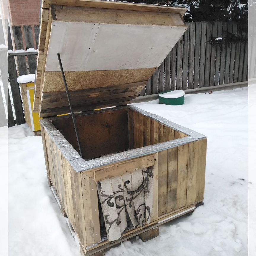 Будка для собаки утепленная, 110см х 130см х60см