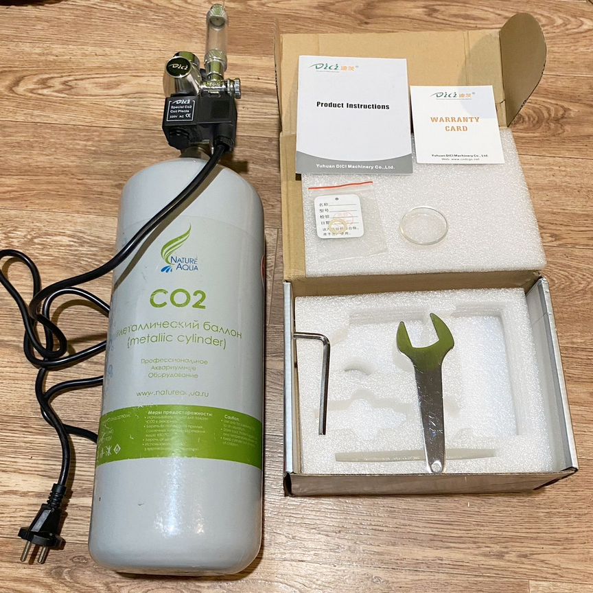 Балон со2 с редуктором