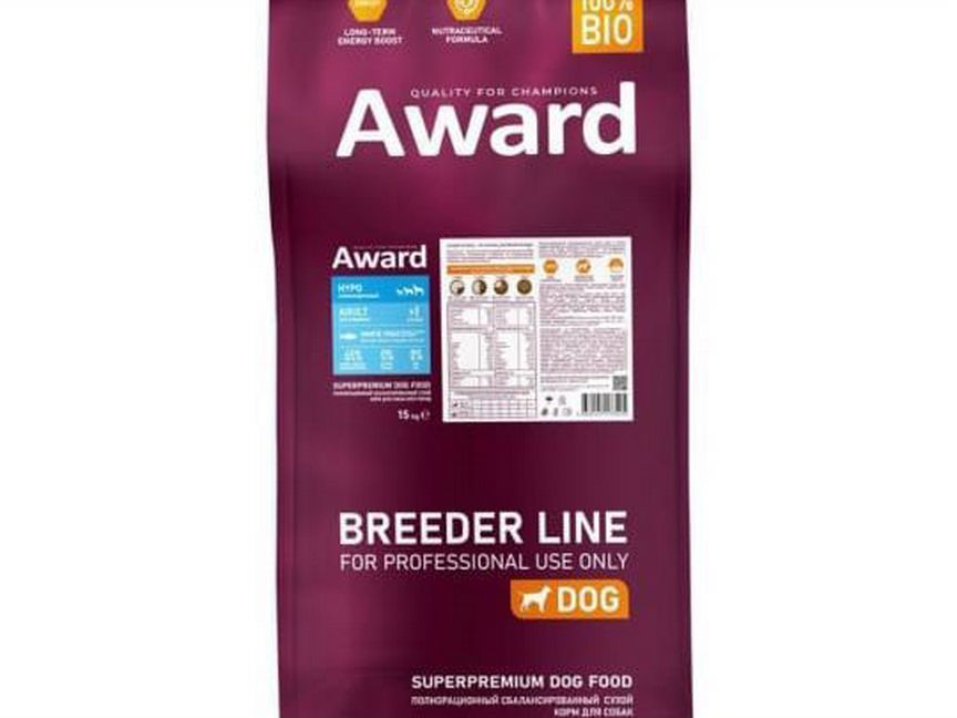 Award Корм для собак Award и Gemon