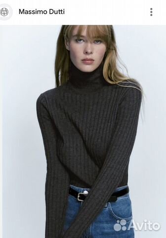 Кашемировая водолазка massimo dutti купить в Москве | Личные вещи | Авито
