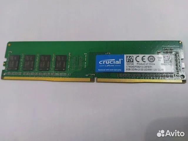 Оперативная память Ddr4 8gb Crucial купить в Екатеринбурге