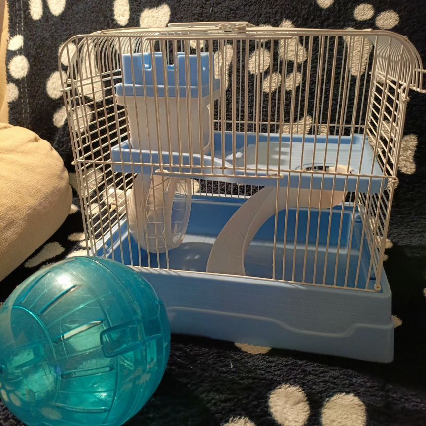 Клетка и шар для хомяка грызунов