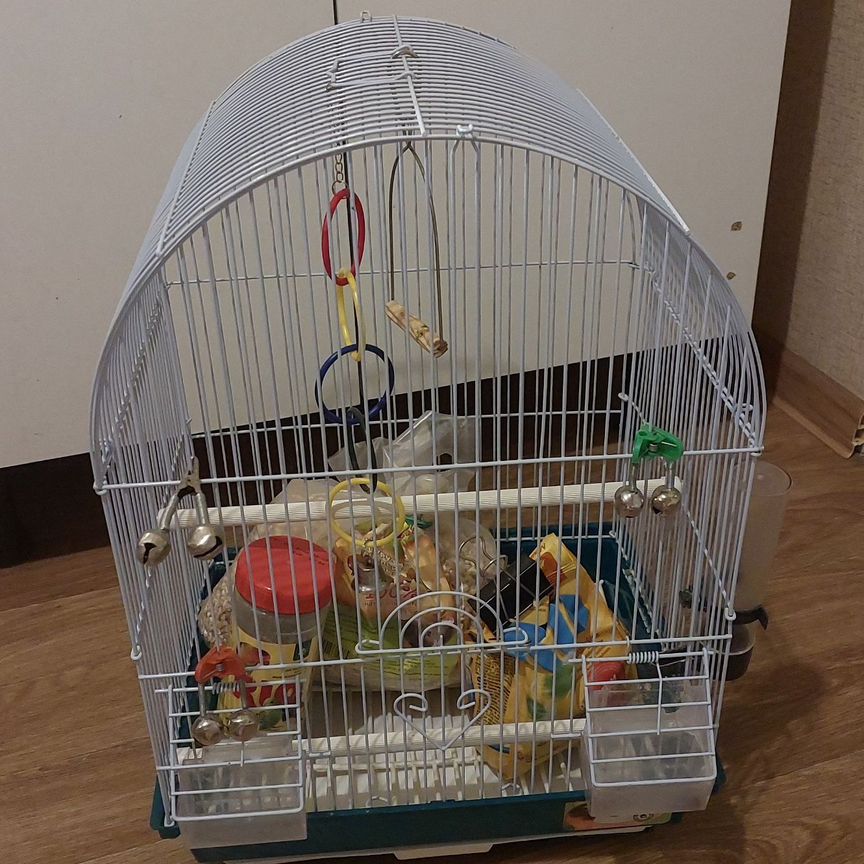 Клетка для волнистого попугая большая