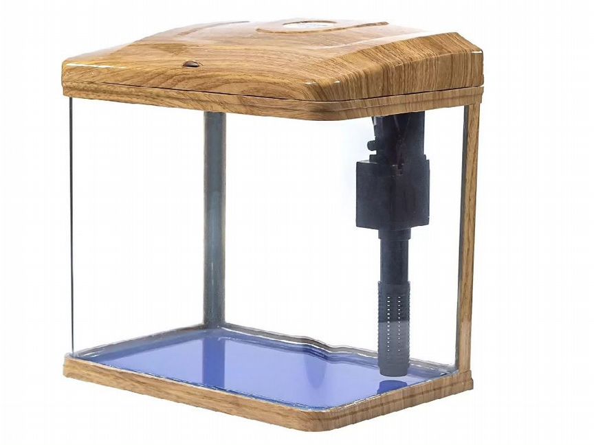 Аквариум 9 литров (LED светильник+фильтр), светлое