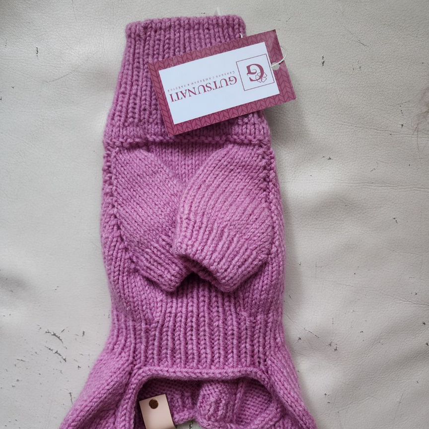 Вязаная кофта для собак