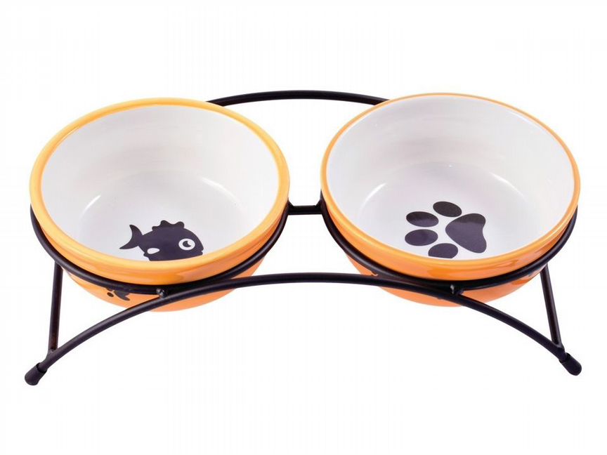 Mr.Kranch миски на подставке для собак и кошек дво