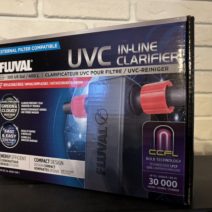 Fluval UVC In-Line Clarifier уф очиститель воды
