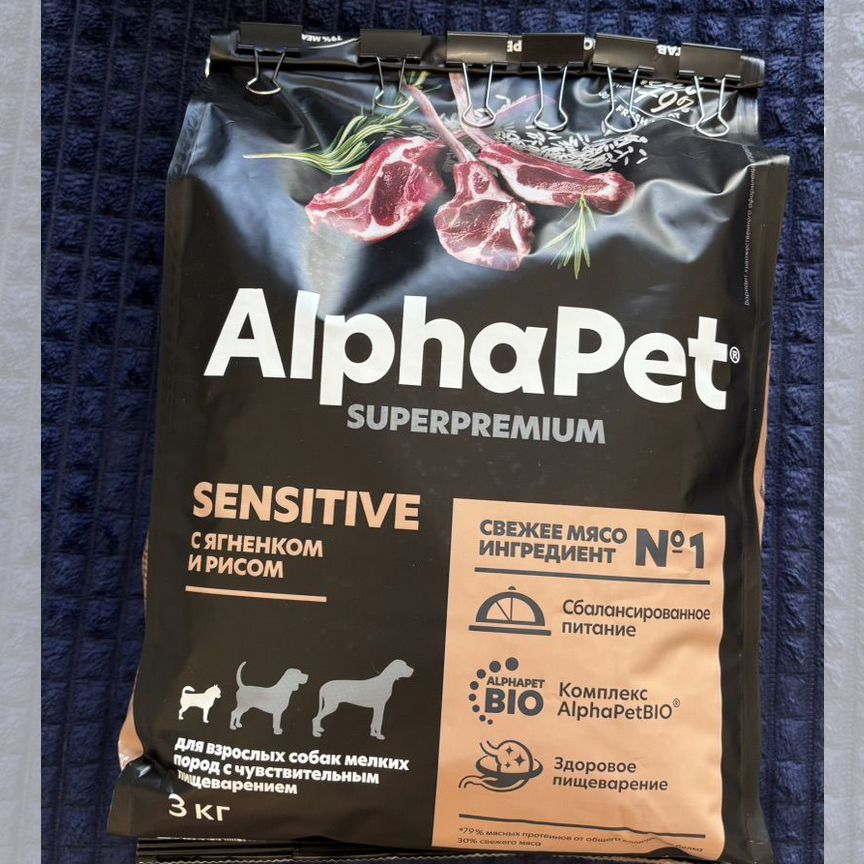 Сухой корм для собак AlphaPet Superpremium 3 кг