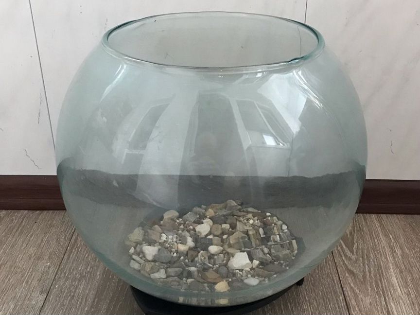 Аквариум шар на подставке ваза