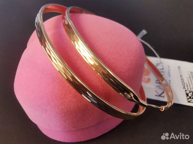 Золотые серьги конго купить в Москве | Личные вещи | Авито