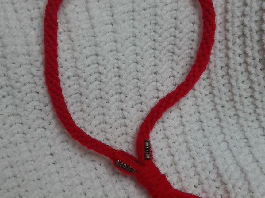 Ошейник-оберег, красная нить для собак