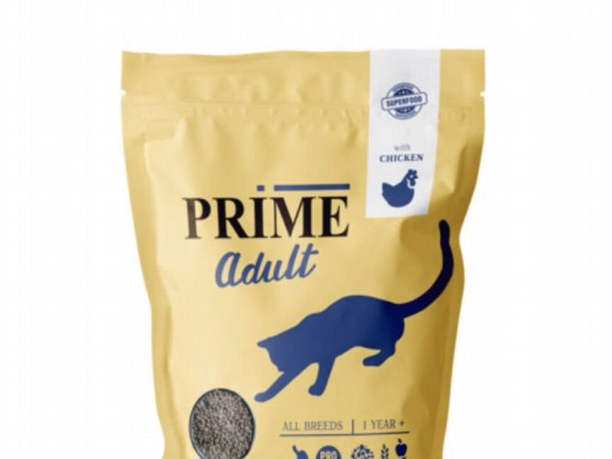 Сухой корм для кошек Prime adult