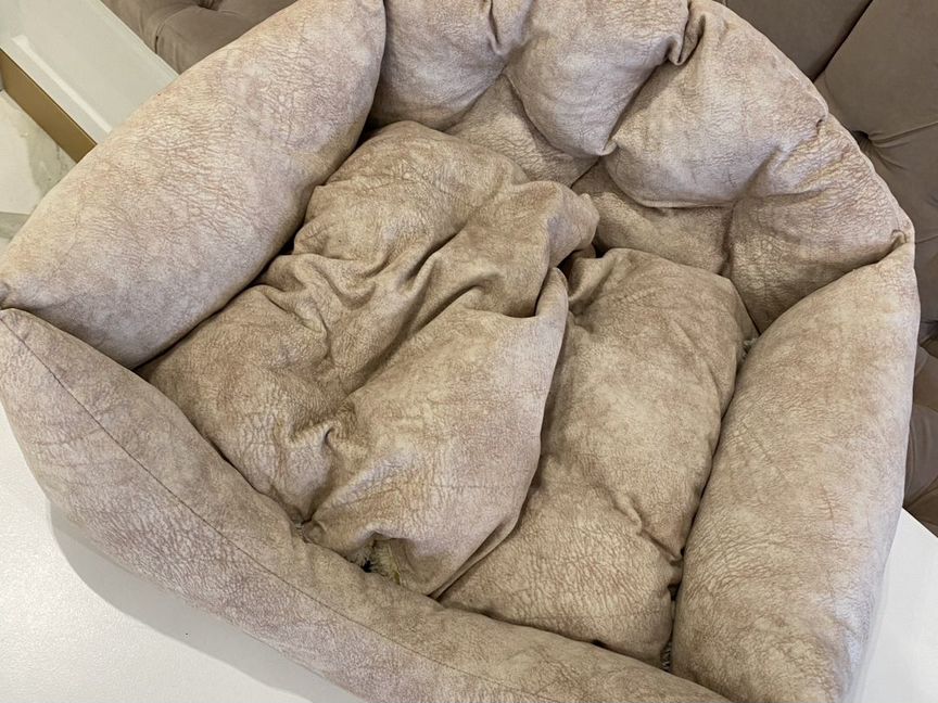 Лежанка для кошек и собак Happy Puppy Лофт велюр