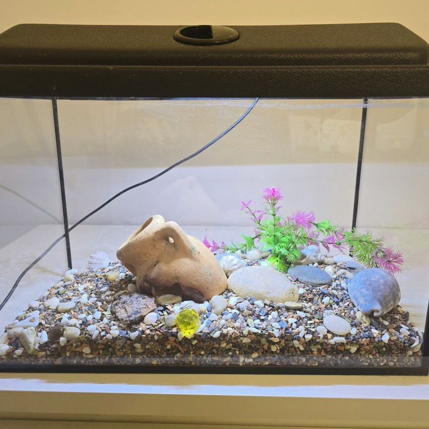 Аквариум с крышкой и подсветкой