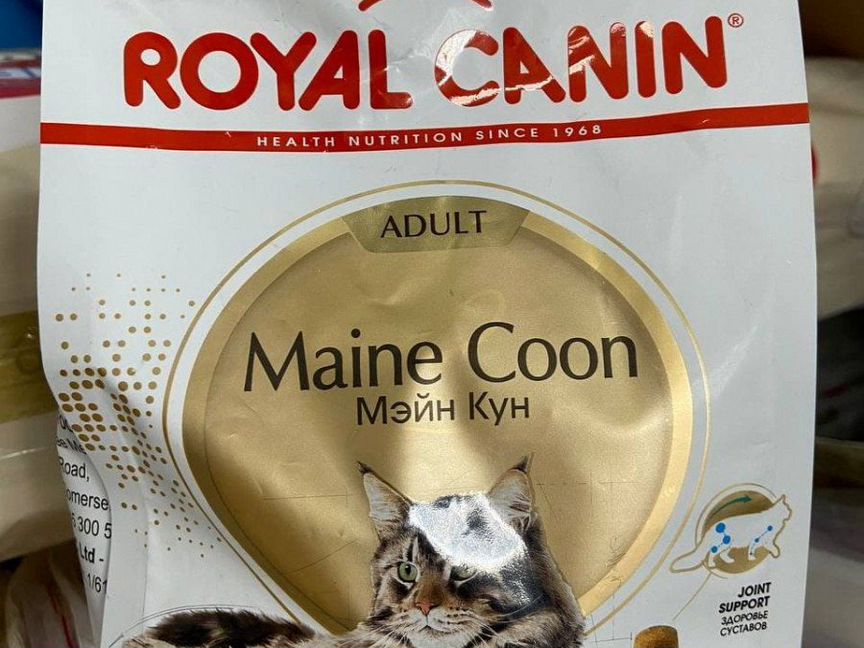 Корм для кошек и котят мейн кун 8 кг royal canin