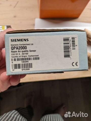 Qpa2000 Siemens датчик co2 купить в Москве | Товары для дома и дачи | Авито