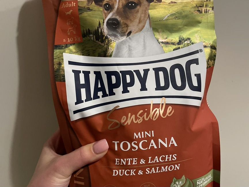 Корм для собак happy dog toscana mini