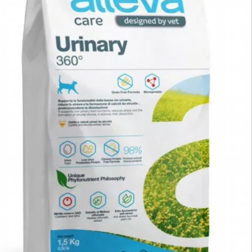 Корм итальянский alleva urinary