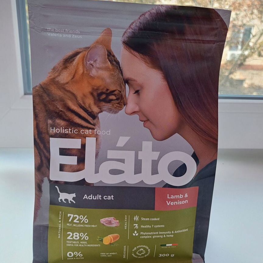 Корм для кошек Elato(ягнёнок с олениной)