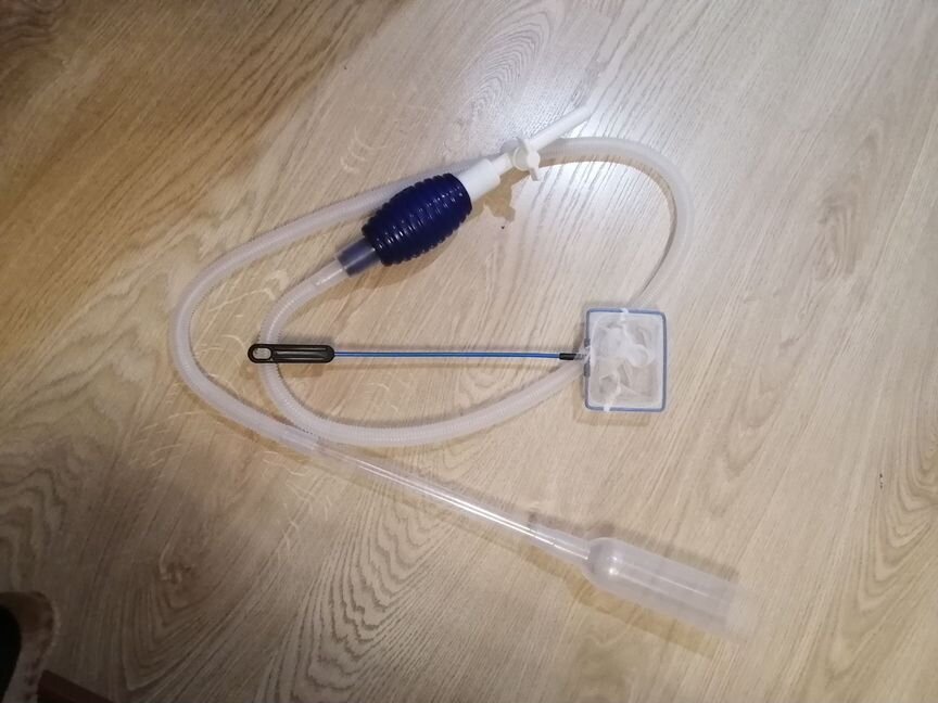 Сифон и сачек для аквариума