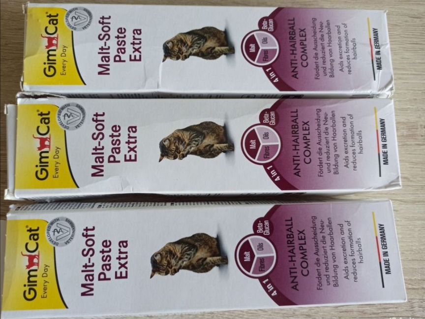 Мальт паста GimCat для вывода шерсти