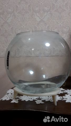 Круглый акавариум на 19 литров