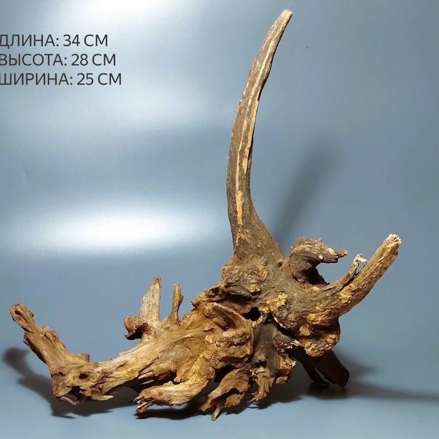 Коряга мангровая для аквариума 34*25*28 вк51