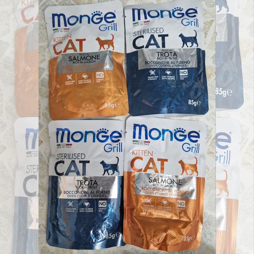 Корм для кошек monge grill