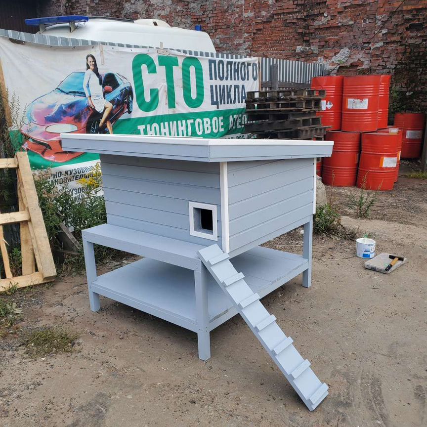 Уличный домик для кошек