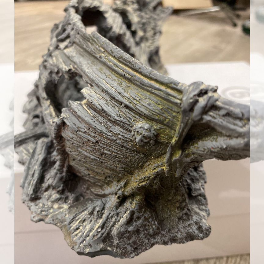 Декорации для аквариума корабль