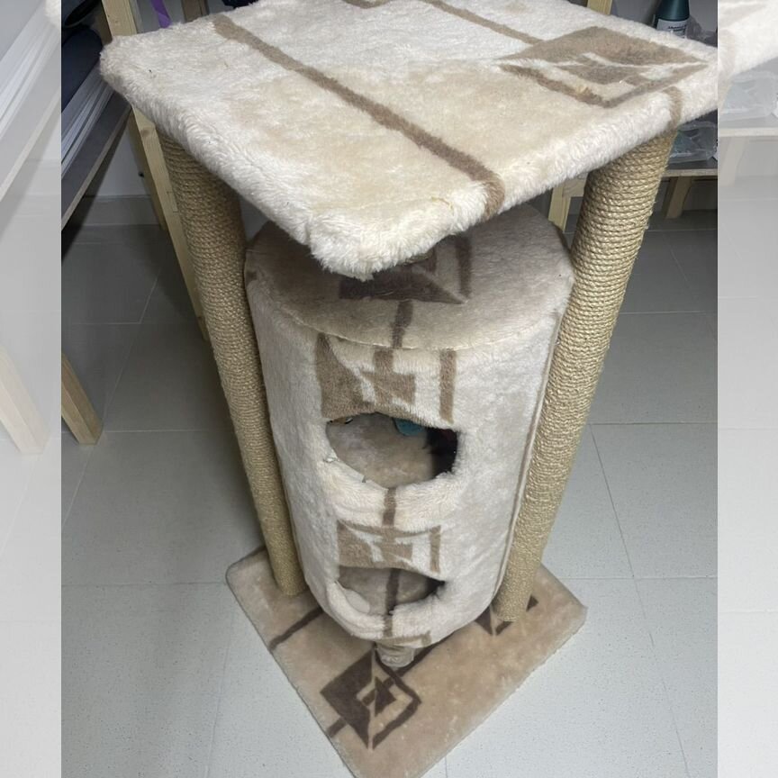 Домик для кошки с когтеточкой