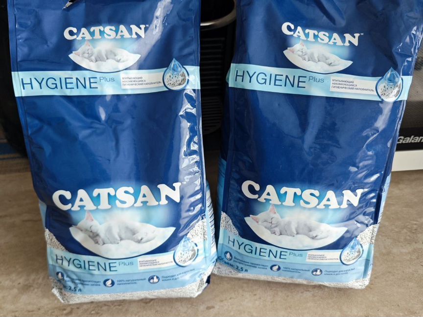 Catsan наполнитель д/туалета. 2,5 л+1 л. Европа