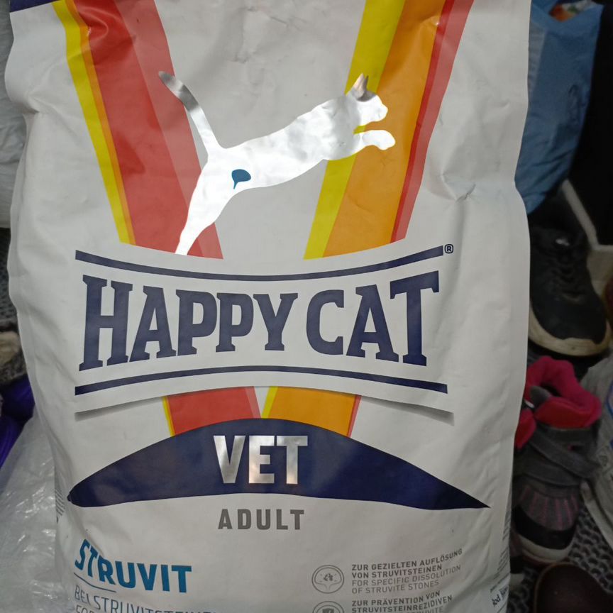Корм для кошек happy cat vet struvit
