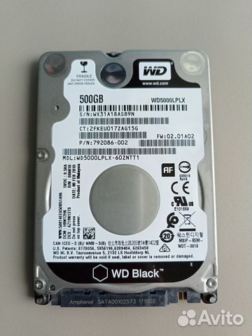 Жесткий диск Western Digital 500 гб WD5000lplx купить в Санкт ...
