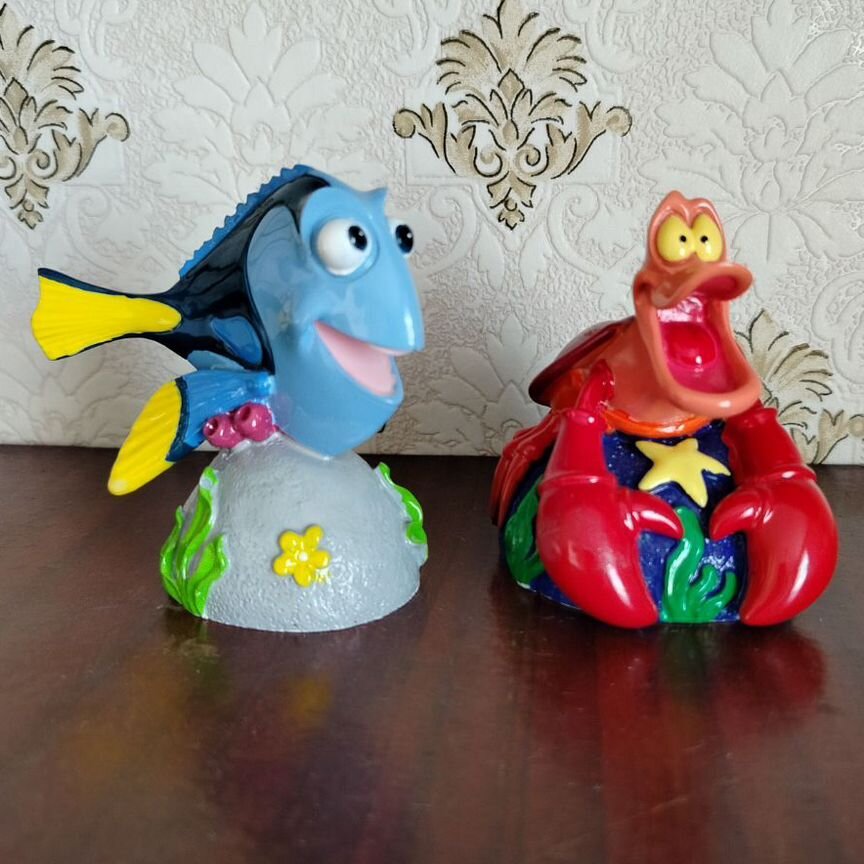 Декор для аквариума рыбка Дори и краб Себастьян