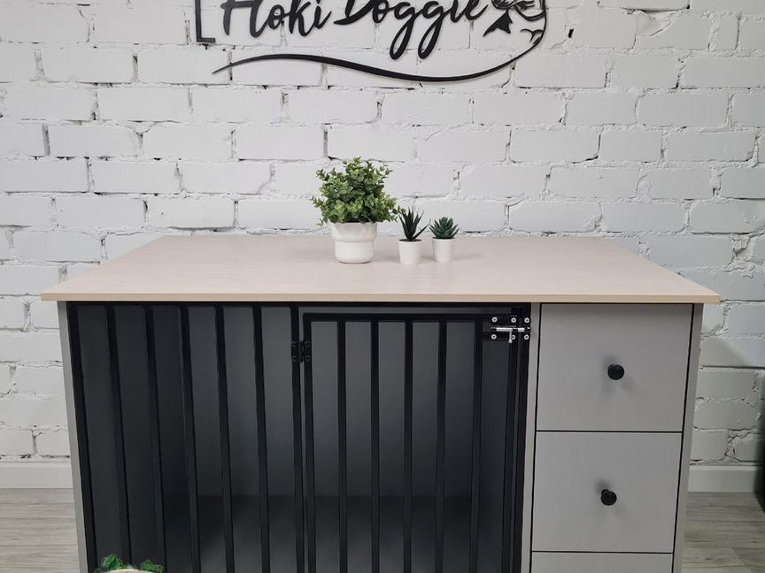 Клетка вольер для собак с ящиками