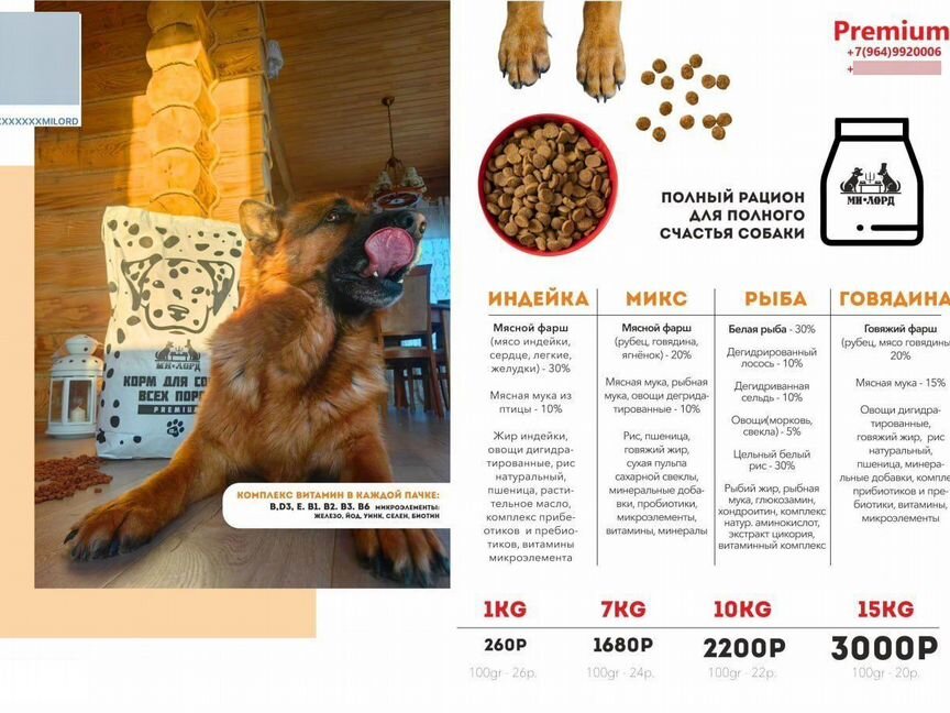 Корм для собак ми лорд