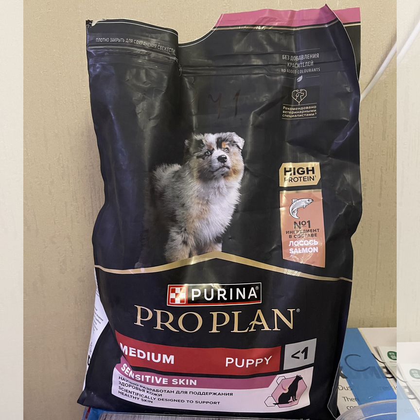 Корм для щенков purina pro plan medium puppy