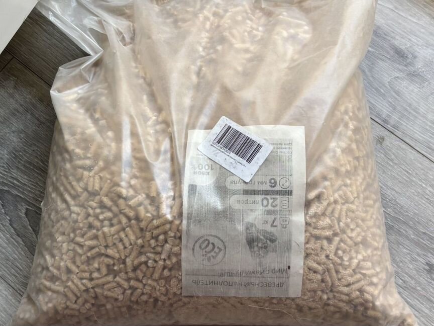 Древесный наполнитель для кошачьего лотка 20 л