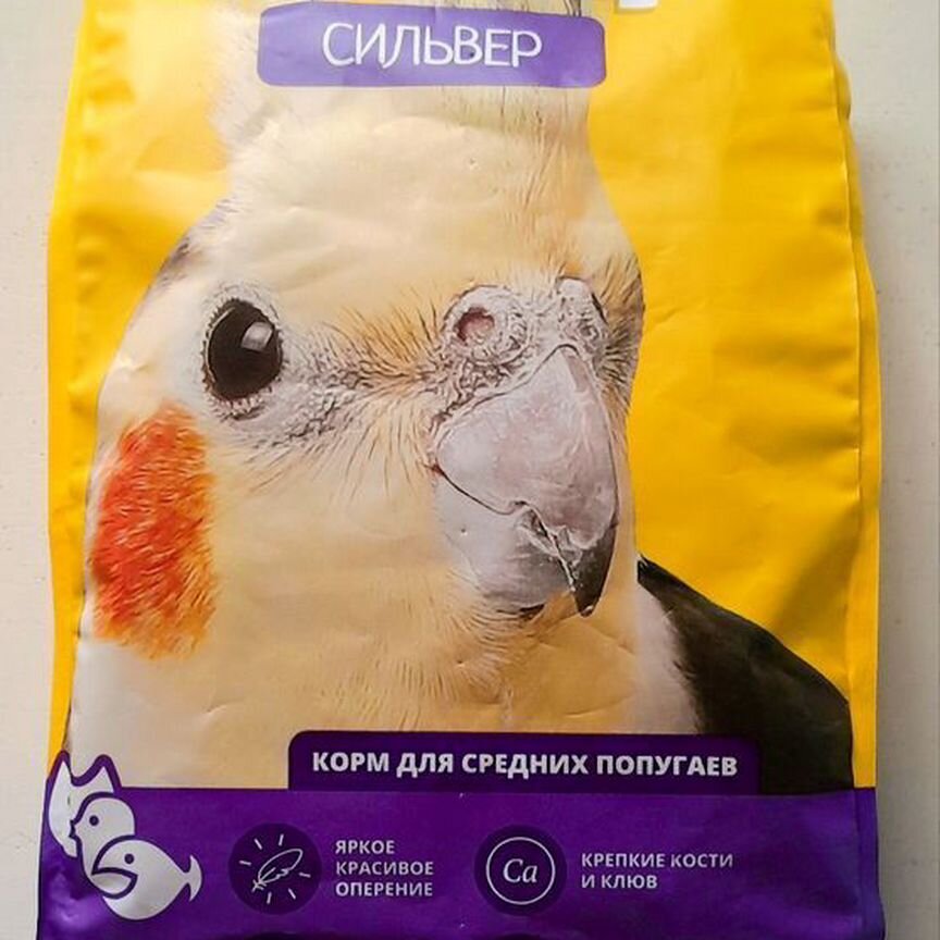 Корм д/средних попугаев "Сильвер" 500 гр