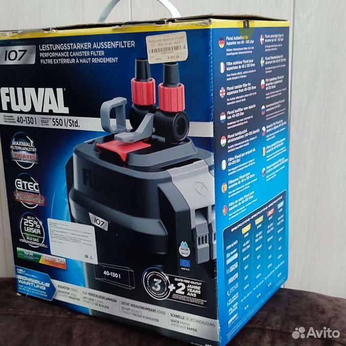 Фильтр для аквариума Fluval 107 от 40 до 130 л